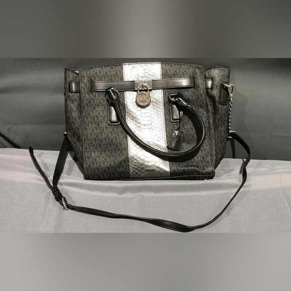 MICHAEL Michael Kors | Bags | Michael Kors Mk Designer Hamilton Black ...